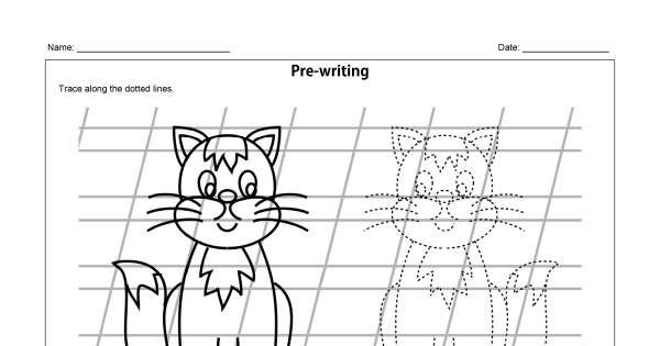 Pre-writing 35 (Cat) – Animaplates